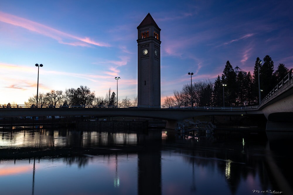 Clock Tower -spokane Photos --photography Prints -landscape Prints ...