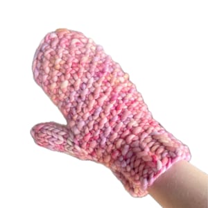 Super Bulky Textured Easy Mittens Knitting Pattern First Mittens ...
