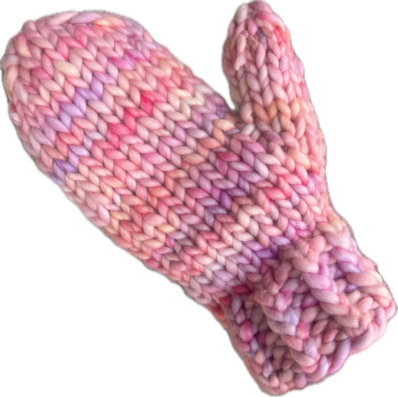 Super Bulky Textured Easy Mittens Knitting Pattern First Mittens ...