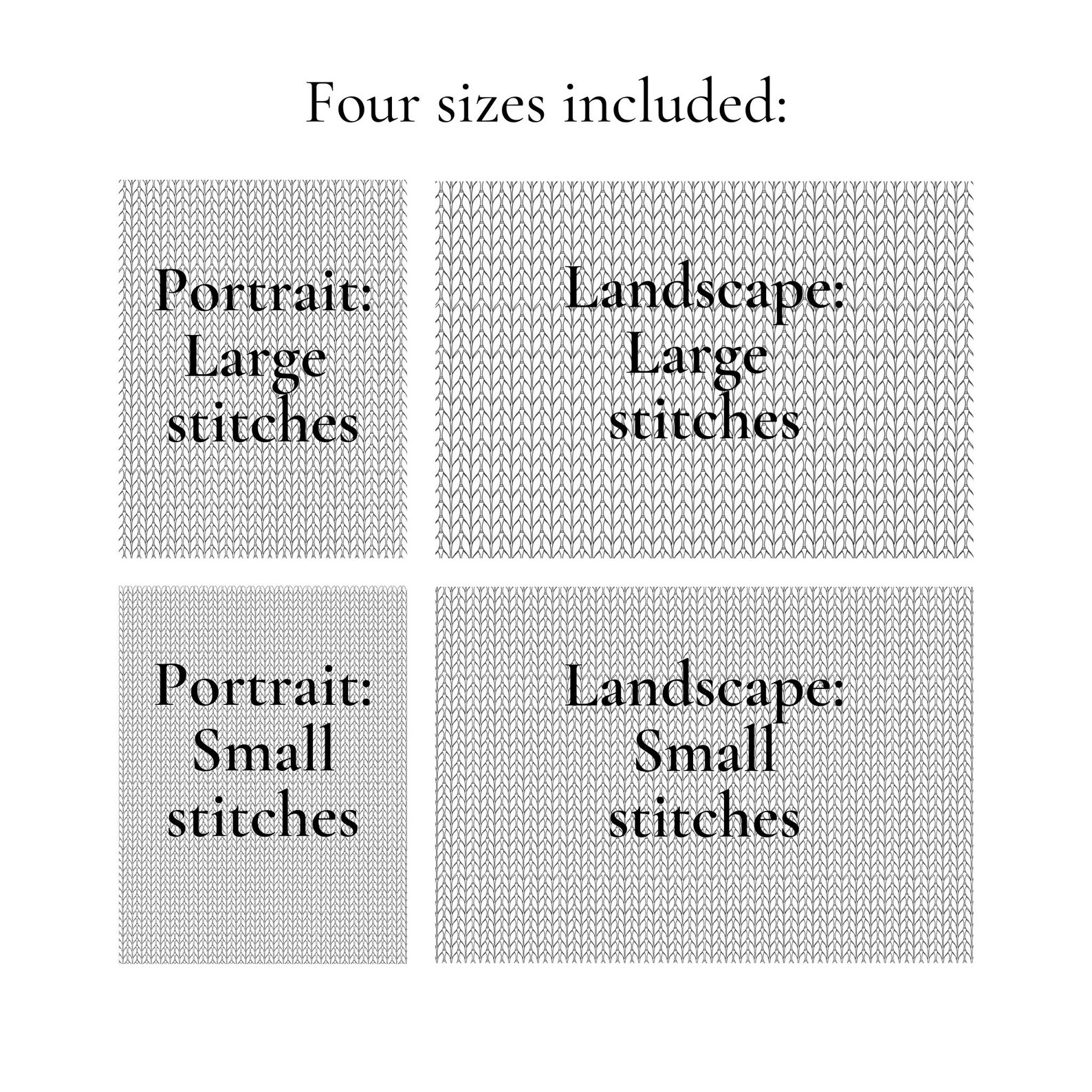 Knit Stitch Blank Printable Graph Paper | Blank Knitting Stockinette ...