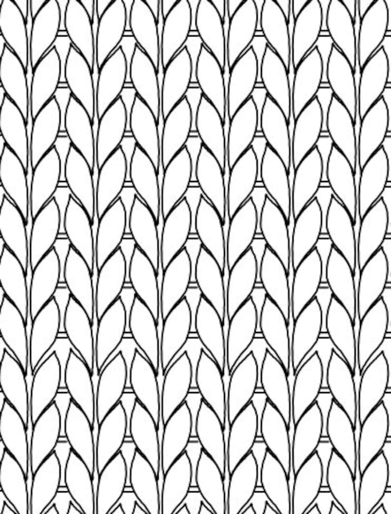 Knit Stitch Blank Printable Graph Paper | Blank Knitting Stockinette ...