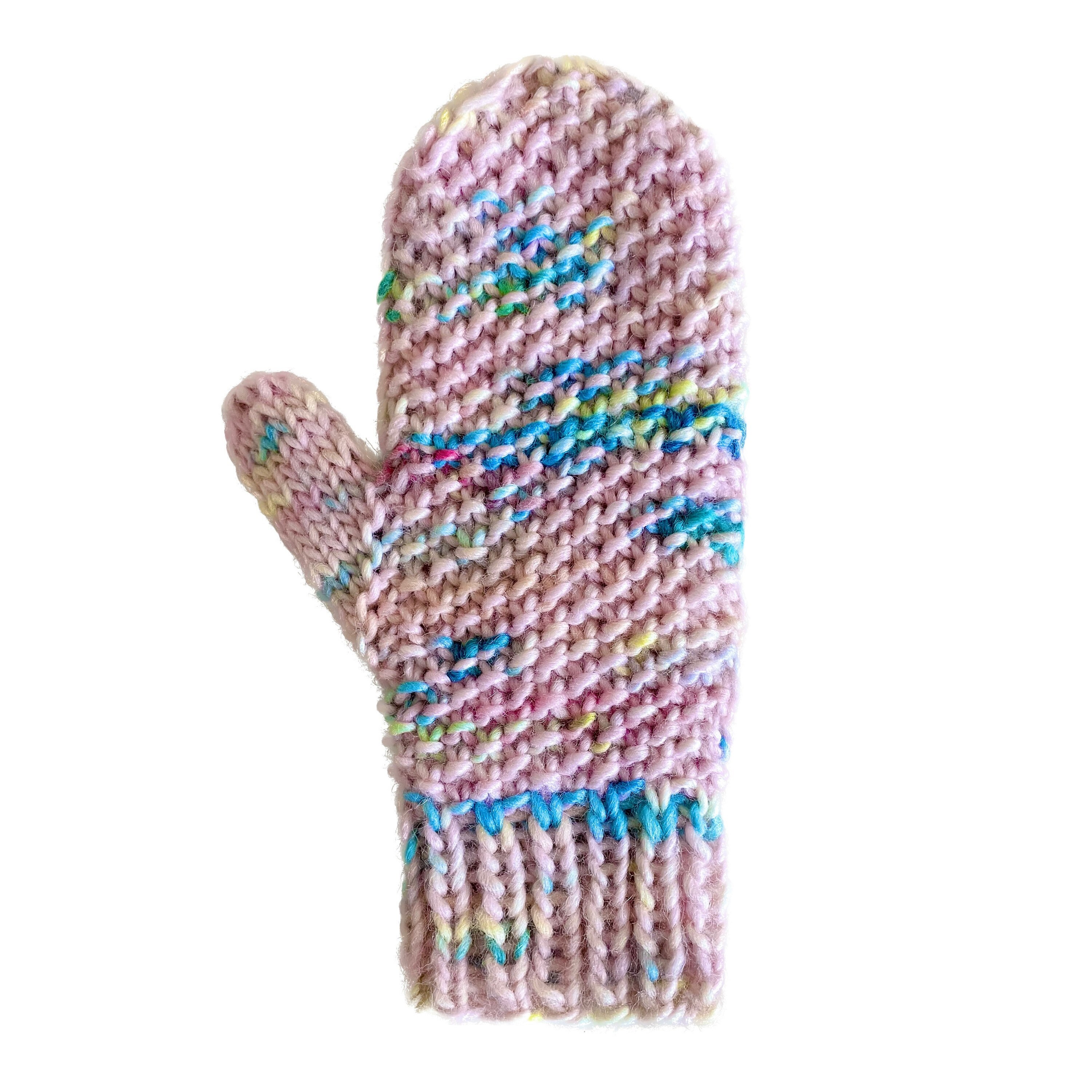 Easy Seed Stitch Mittens Knitting Pattern Women Beginner Mittens Gloves ...