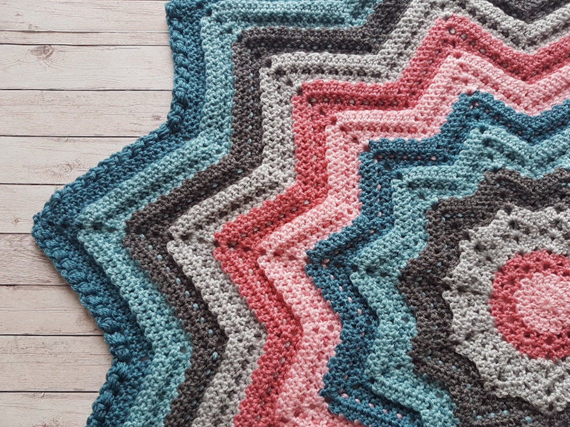Mystical Star Blanket - Crochet Pattern - Star Blanket - UK Terms - PDF ...