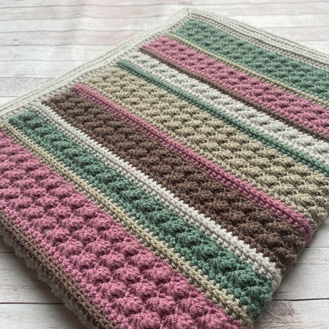 Aria Cobblestone Blanket - Crochet Pattern - Baby Blanket - Crochet ...