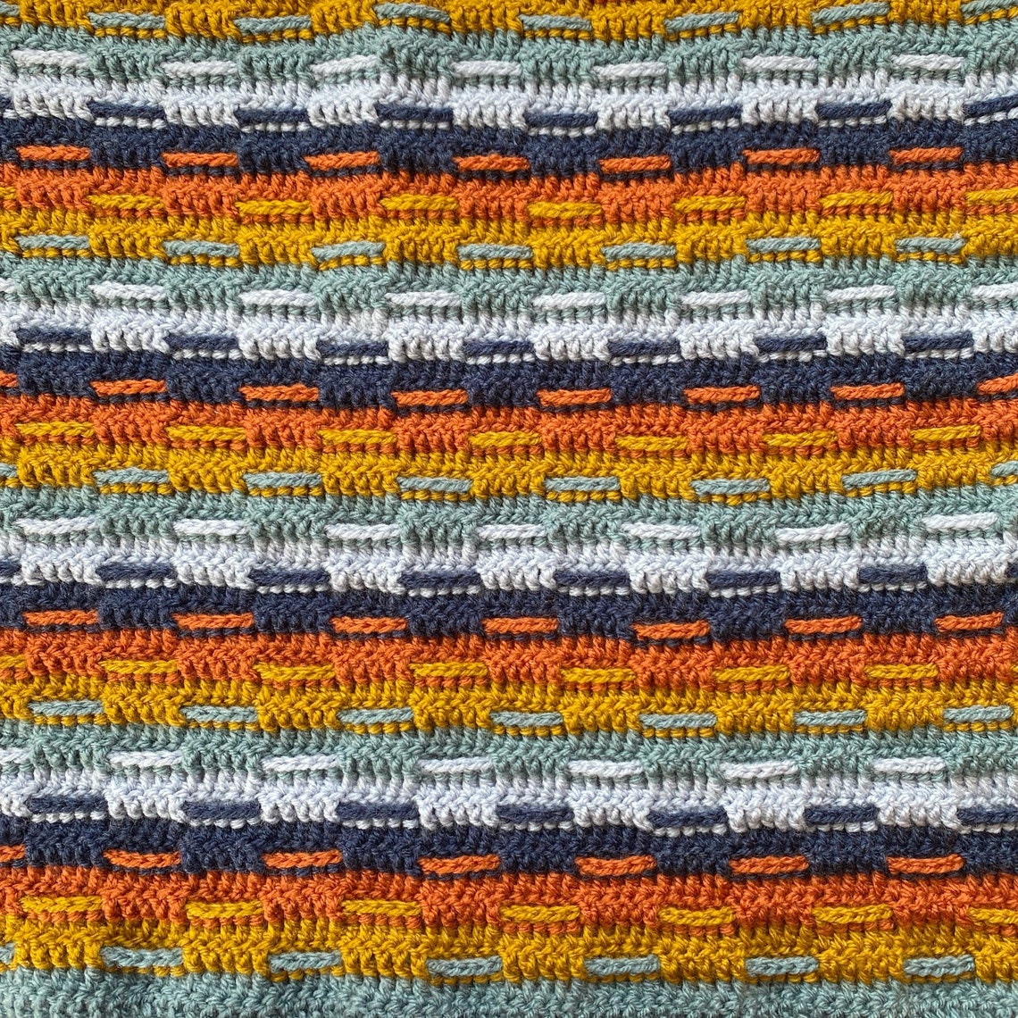 Tuscan Sunrise Crochet Blanket - Crochet Pattern - Baby Blanket ...