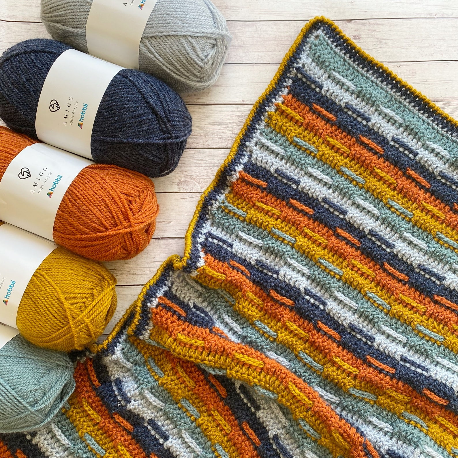Tuscan Sunrise Crochet Blanket - Crochet Pattern - Baby Blanket ...