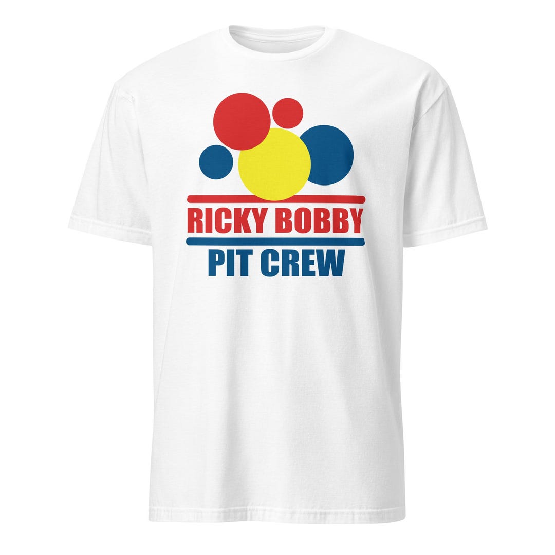 Ricky Bobby Pit Crew Shirt - Car Racing Funny Movie Tees - Will Ferrell ...