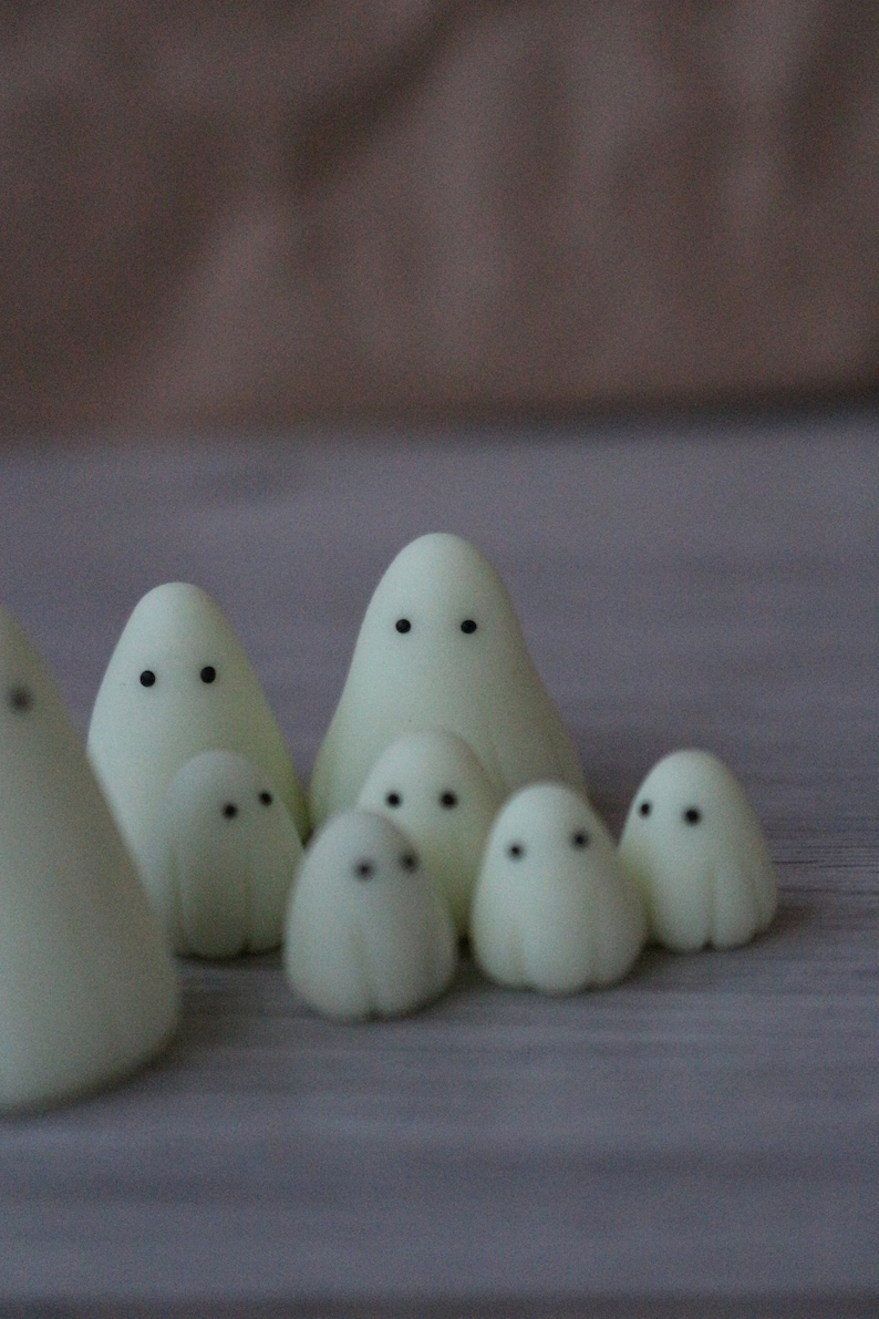 Tiny Ghost, Spooky Gift, Polymer Clay Ghost, Miniature Ghost, Cute ...