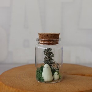 Ghost in a Jar, Pet Ghost in Bottle, Spooky Gift, Polymer Clay Ghost ...