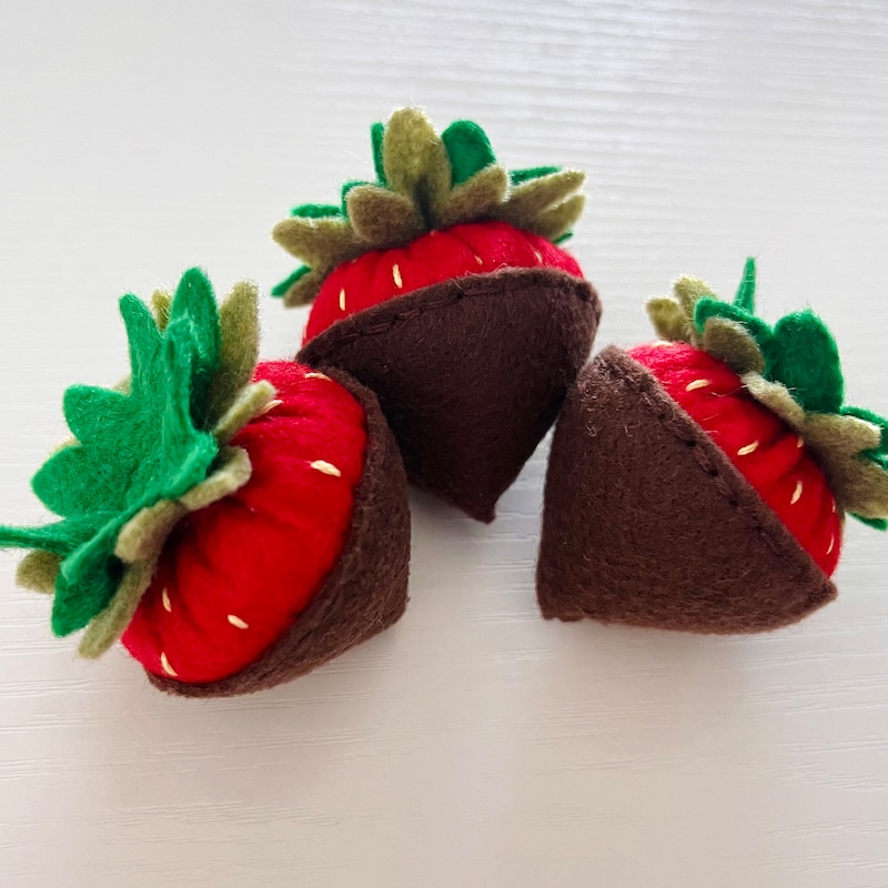 Strawberry Keychain Felt - Etsy