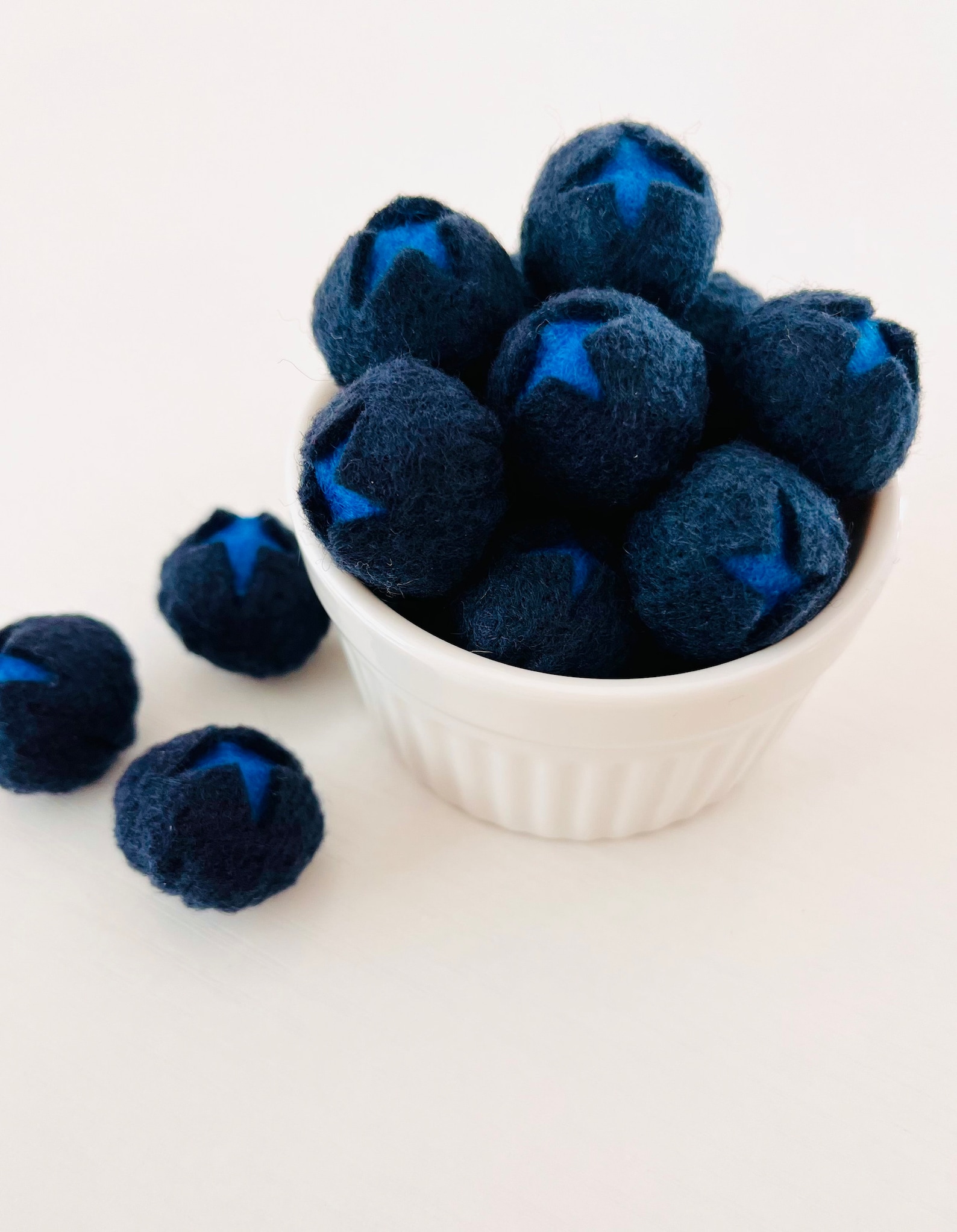 Felt Blueberry Bundle, Pretend Play Food (10 Pc) - Etsy