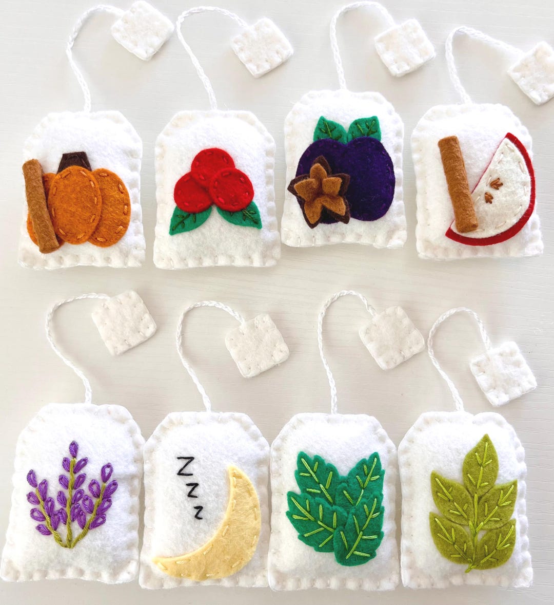 Felt Tea Bags, Play Tea Bags, Felt Play Food, Pretend Play, Palu ...