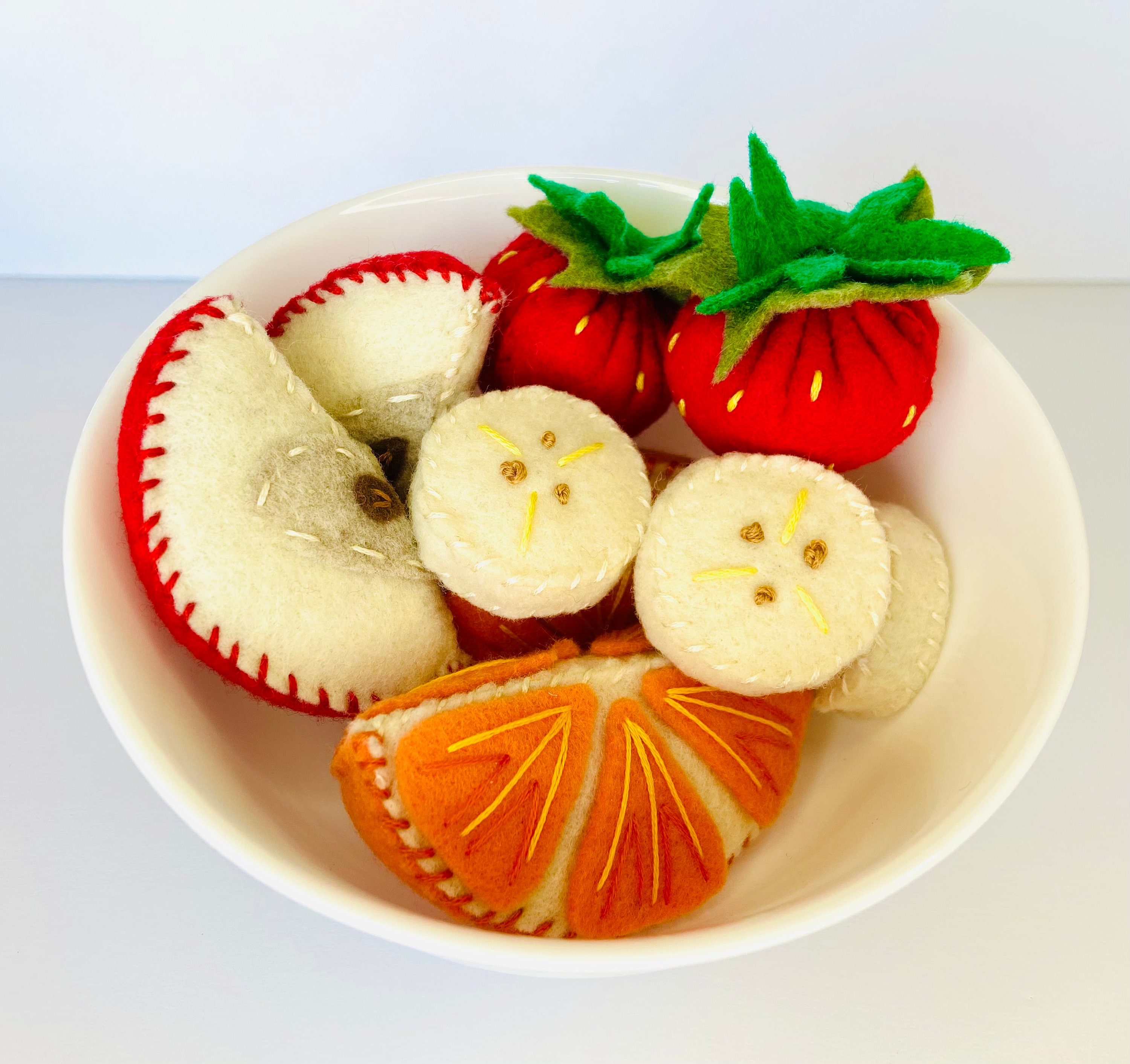 Felt Fruit Set for Kids Pretend Play Fruit Play Kitchen | Etsy