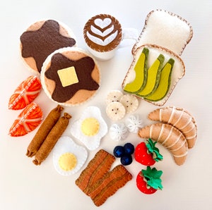 Felt Food Breakfast Set PDF Pattern - Etsy Canada