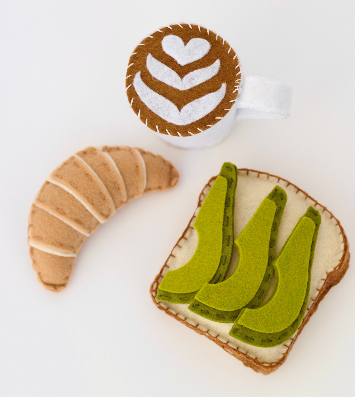 Felt Food Breakfast Set Felt Play Food Play Kitchen Play - Etsy