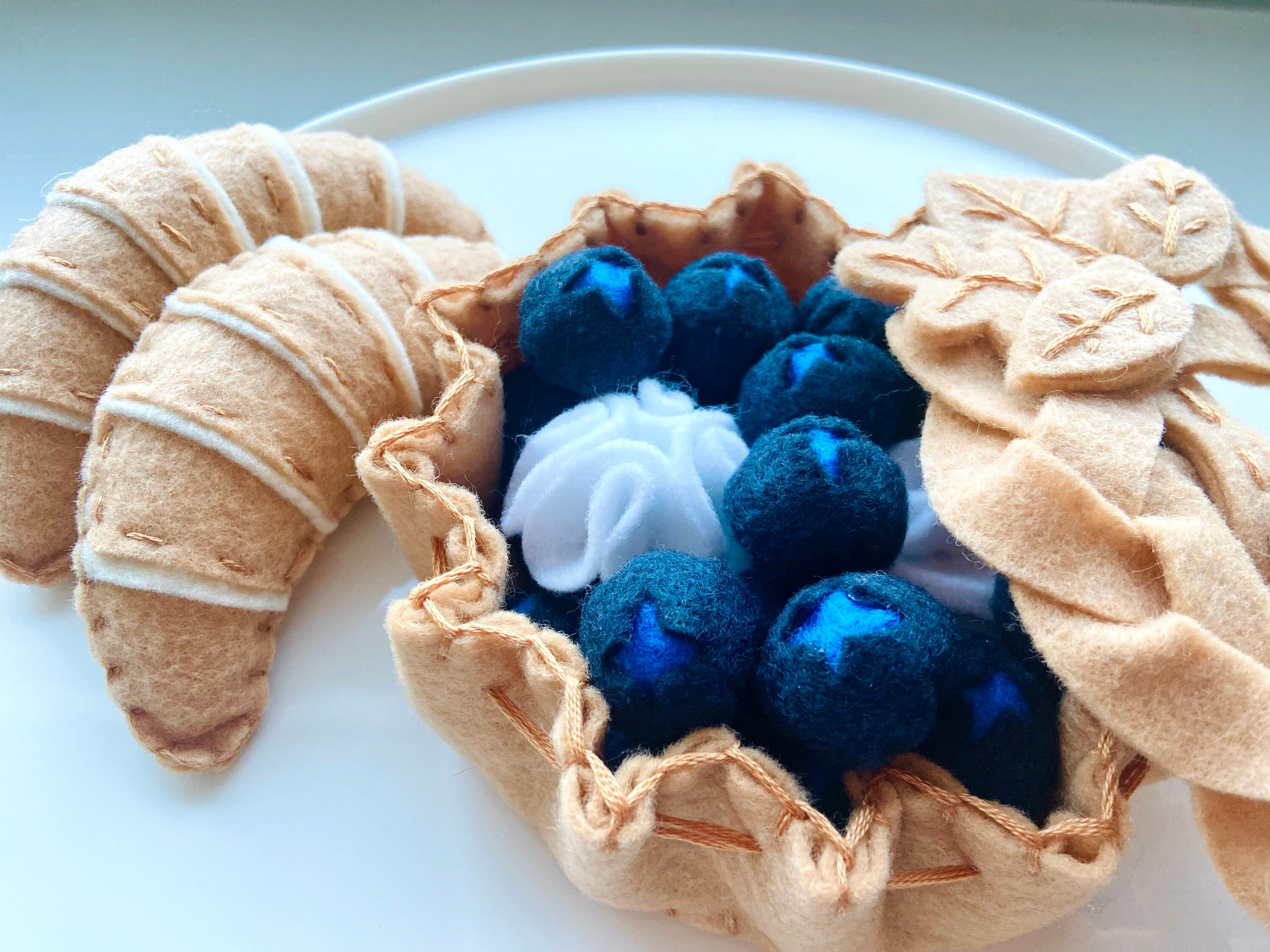 Felt Blueberry Bundle, Pretend Play Food (10 Pc) - Etsy