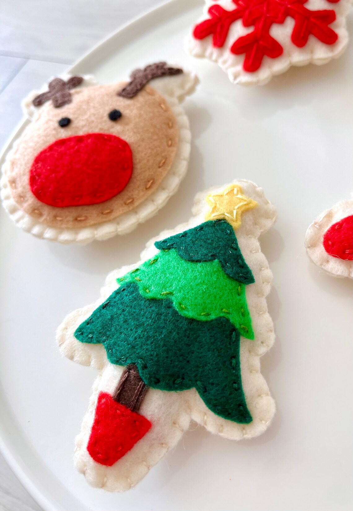 Felt Christmas Cookies Play Bakery Cookies Felt Food Set - Etsy