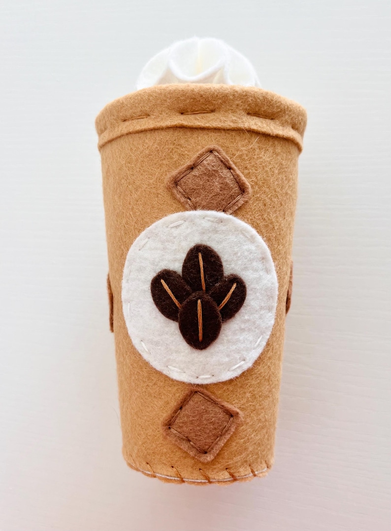 Felt Iced Coffee, Felt Play Drink, Pretend Play, Play Kitchen, Play ...