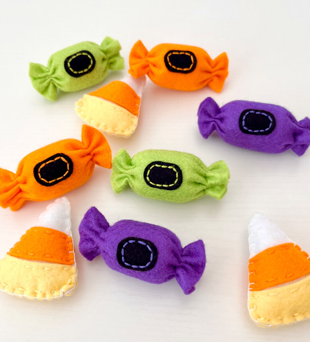 Felt Halloween Candy, Boo Basket, Play Candy, Halloween Decor, Felt ...