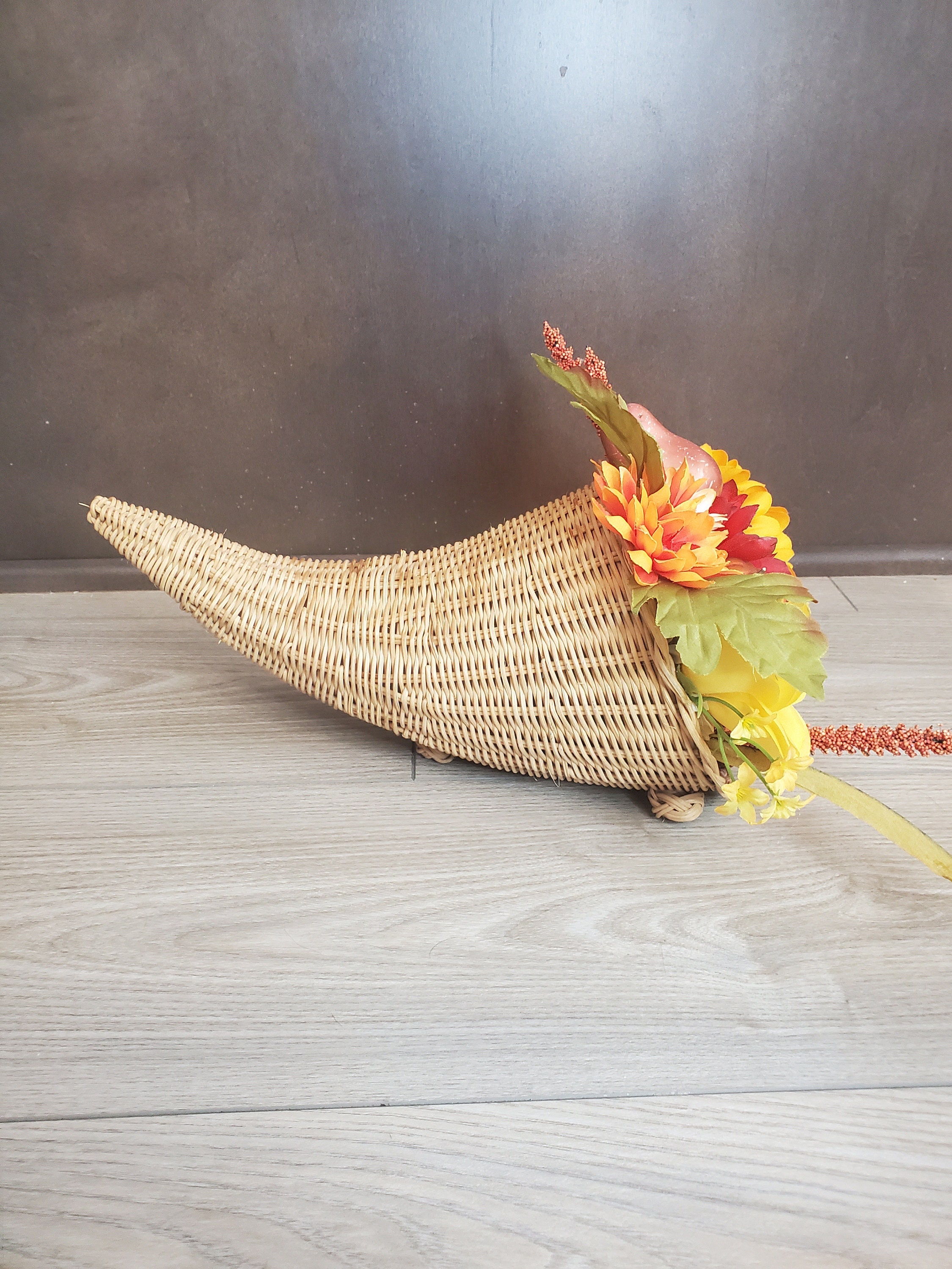 Glitter Pumpkin Cornucopia - Etsy
