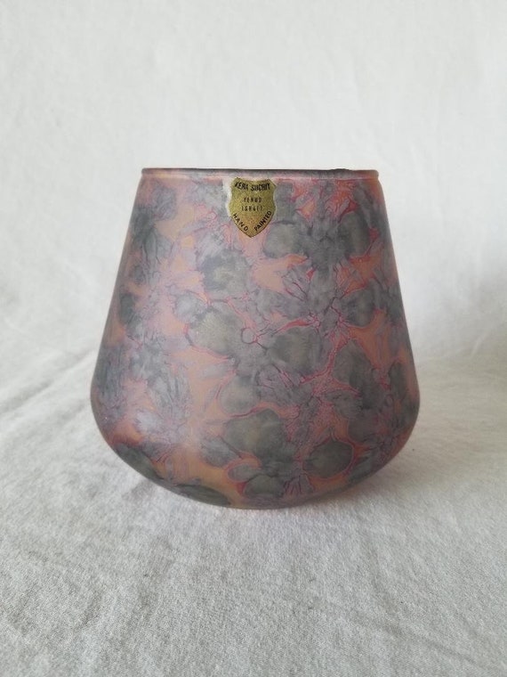 Kera Suchit Hand Painted Glass Vase | Etsy