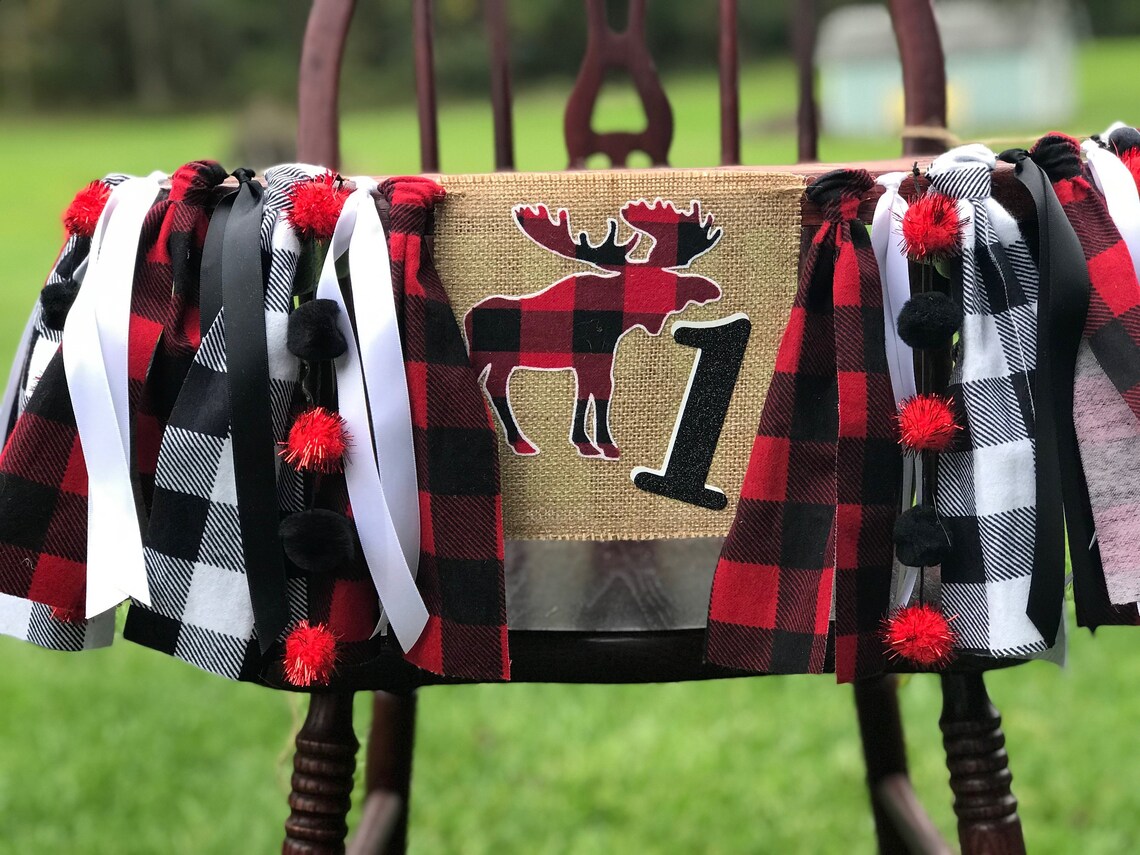 Lumberjack Buffalo Plaid Moose Flannel Checked Hunter Red | Etsy