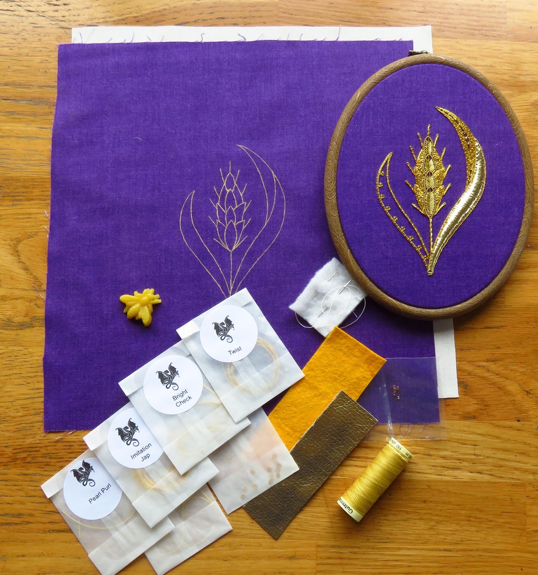 Goldwork Embroidery Kit. Coronation Inspiration - Contains All ...