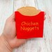 Felt Play Food - Chicken Nugget Set - Handmade Felt Food - Etsy
