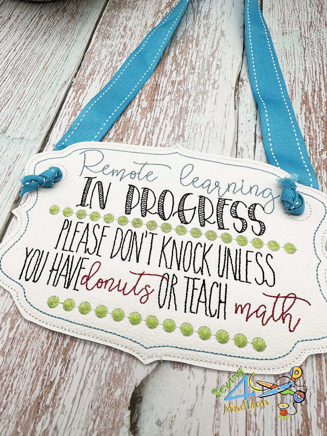 Virtual Learning in Progress - Do Not Knock Wall Hanging Door Sign ...