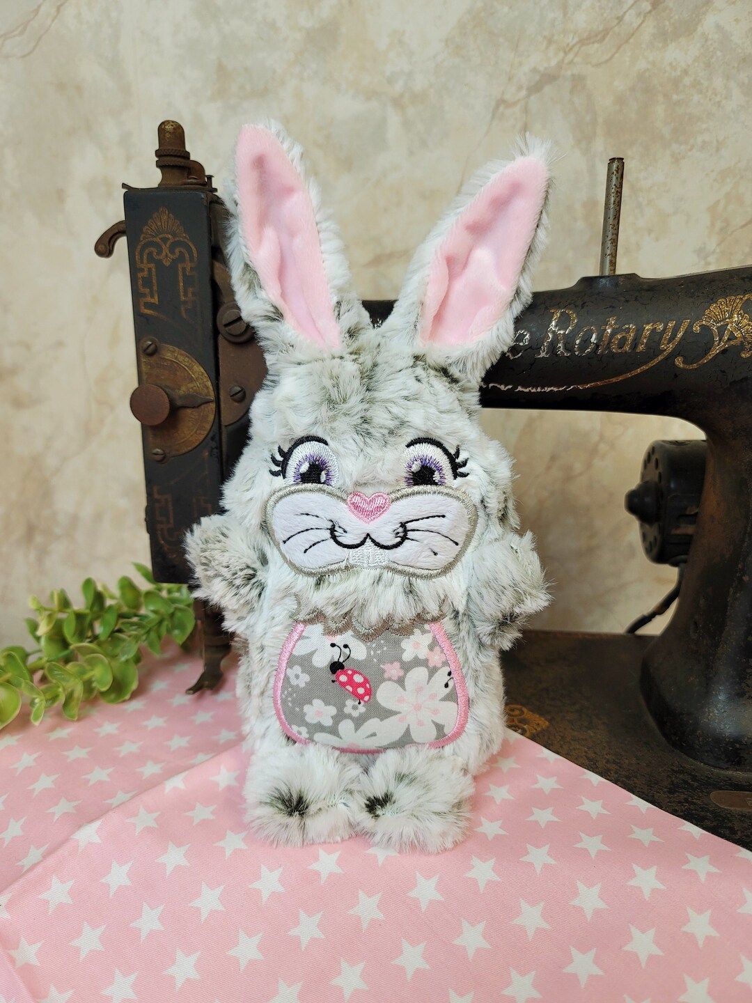 Bunny Rabbit Stuffie - Medium 11" - Handmade Stuffed Animal Bunny ...