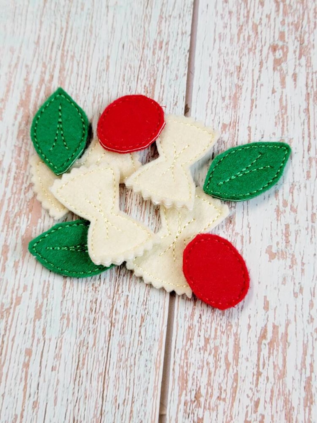 Felt Play Food Tomato Basil Pasta Set Pretend Play Kitchen - Etsy