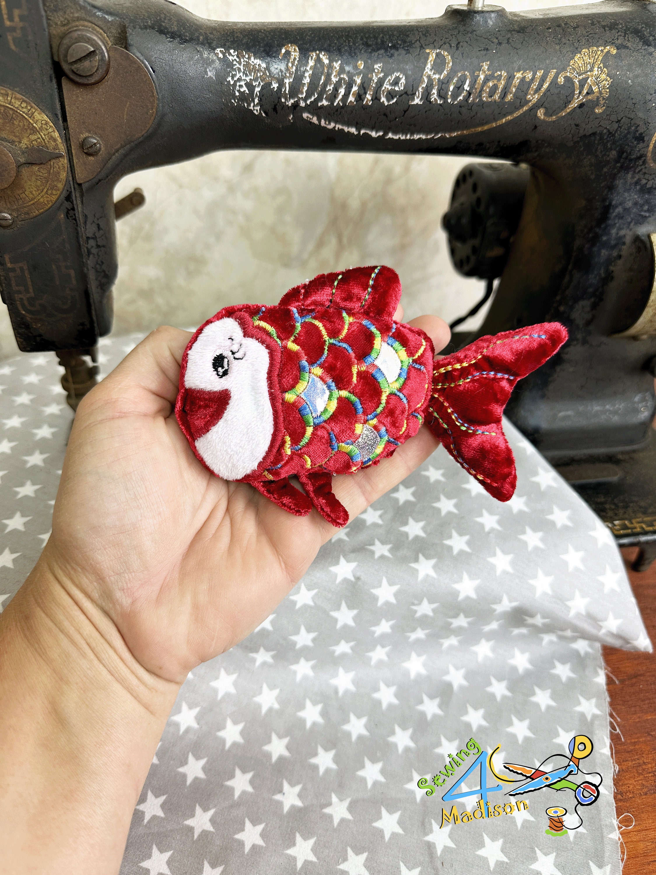 Rainbow Fish Stuffed Animal Toy Fish Plushie - Children's Toy - Rainbow ...