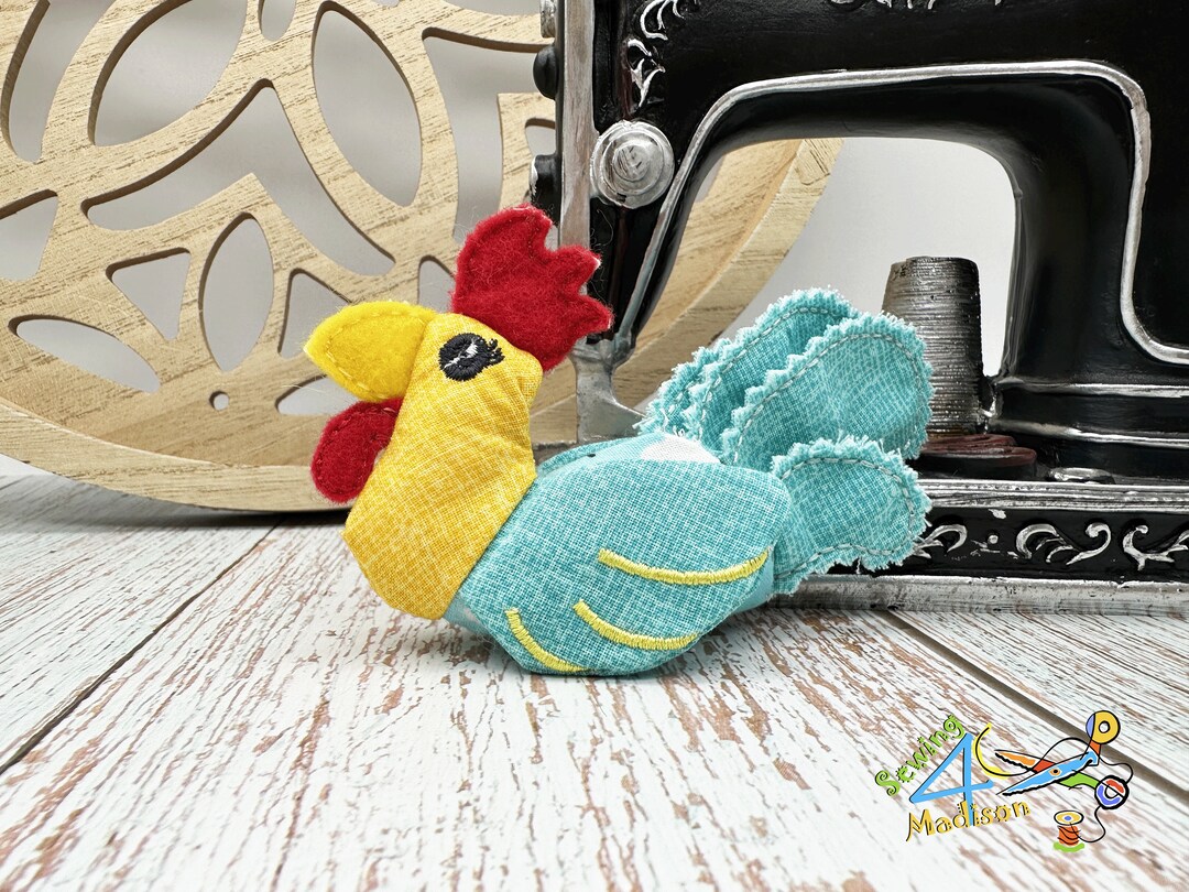 Chicken Stuffie Handmade Stuffed Animal Bird Stuffy Toy Plushie - Farm ...