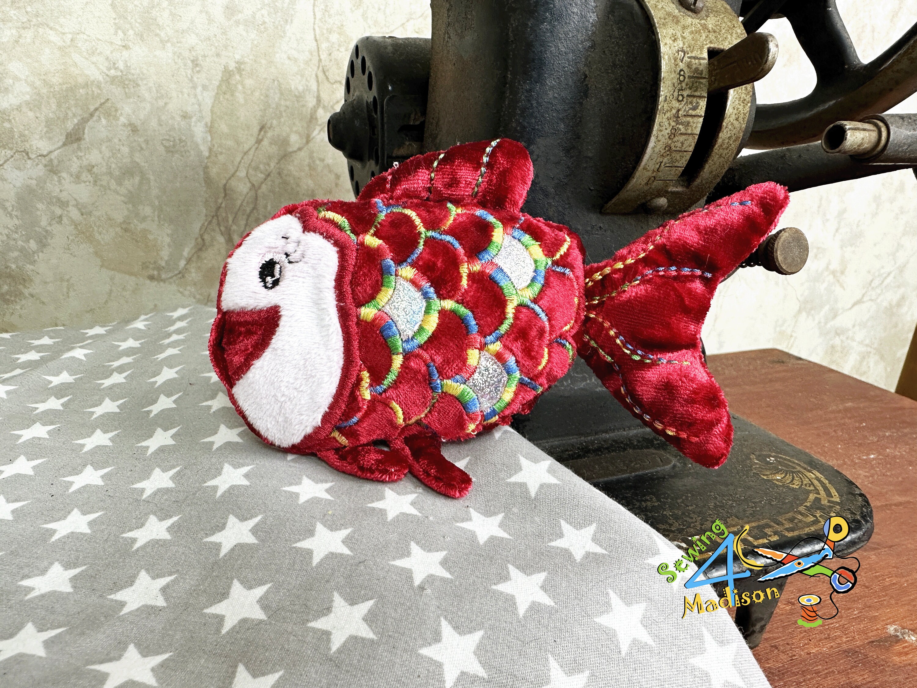 Rainbow Fish Stuffed Animal Toy Fish Plushie - Children's Toy - Rainbow ...