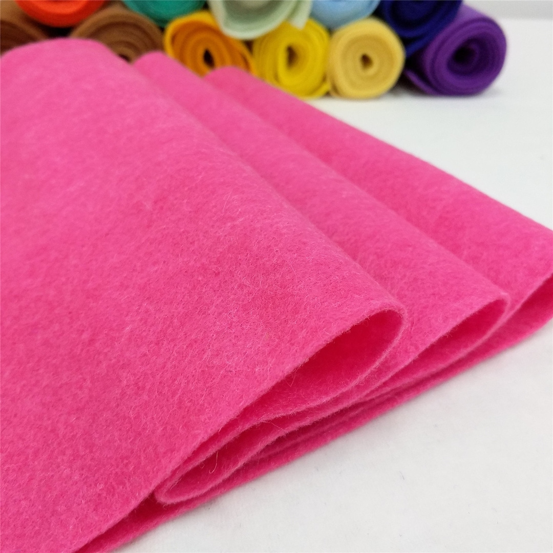 Bright Pink Soft Felt 1.4mm Mini Roll 8 X 36 Nonwoven Fabric Roll Felt ...