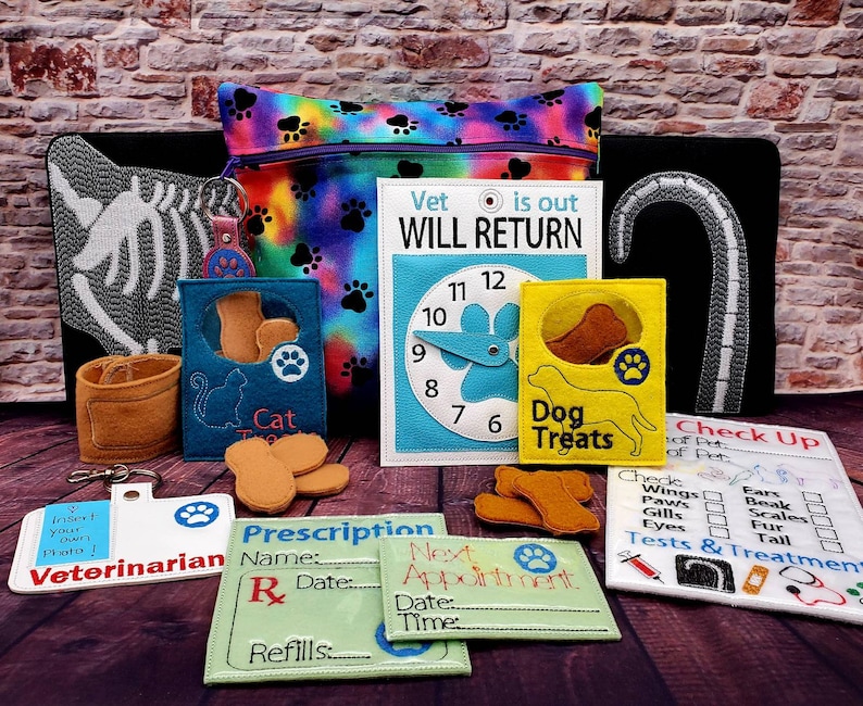 Veterinary Pretend Play Set - Vet Set - Pretend Play - Toddler Learning ...