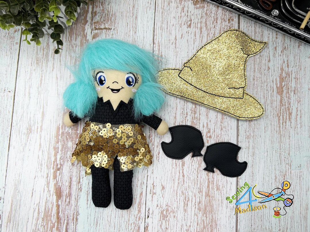 Witch Doll Handmade Stuffed Animal Toy Plushie - Children's Toy - Witch ...