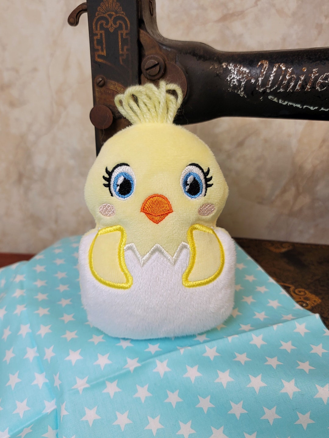 Stuffed Animal - Chick in Egg - Handmade Stuffed Animal Chicken Stuffy ...