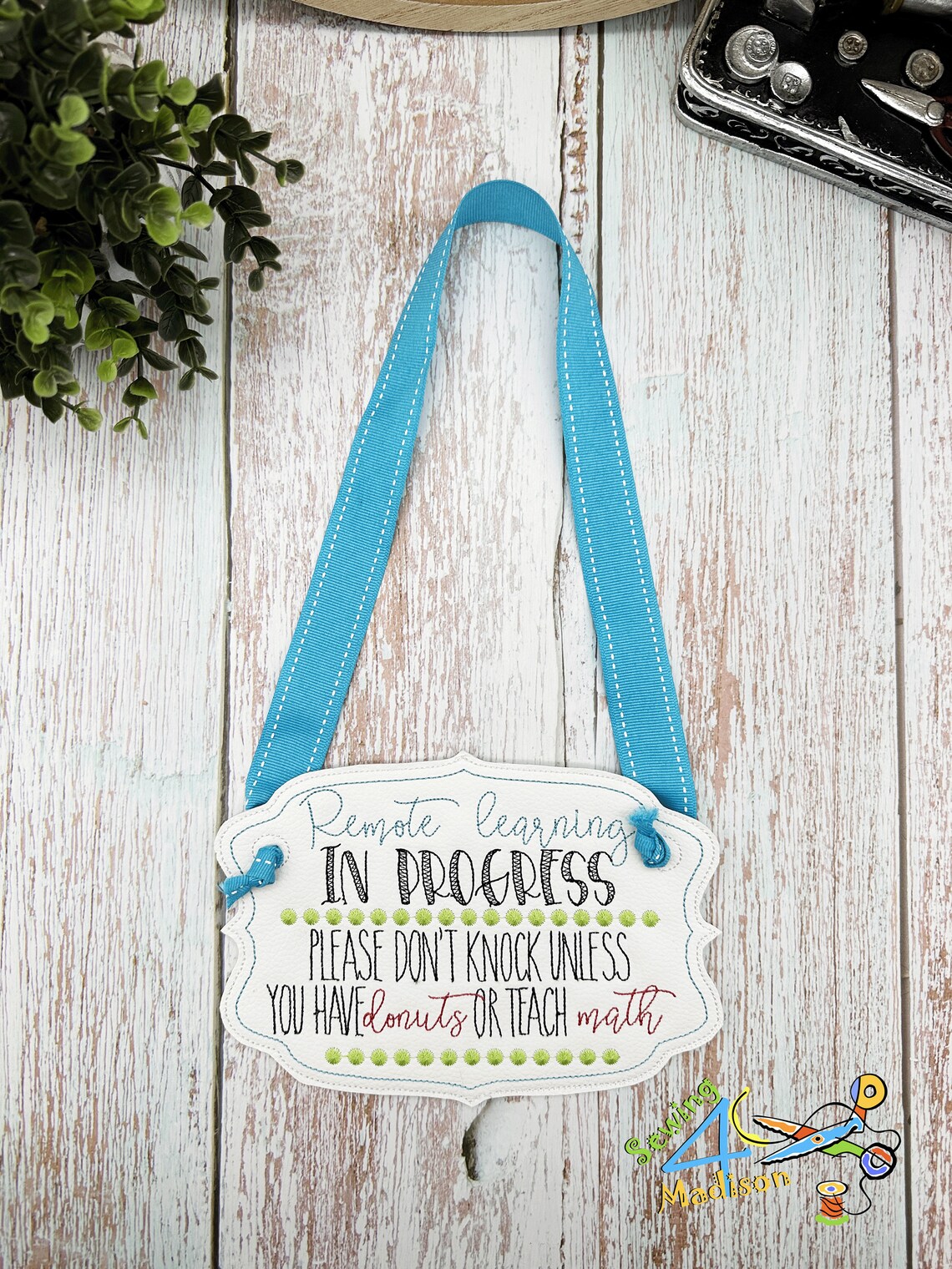 Virtual Learning in Progress - Do Not Knock Wall Hanging Door Sign ...