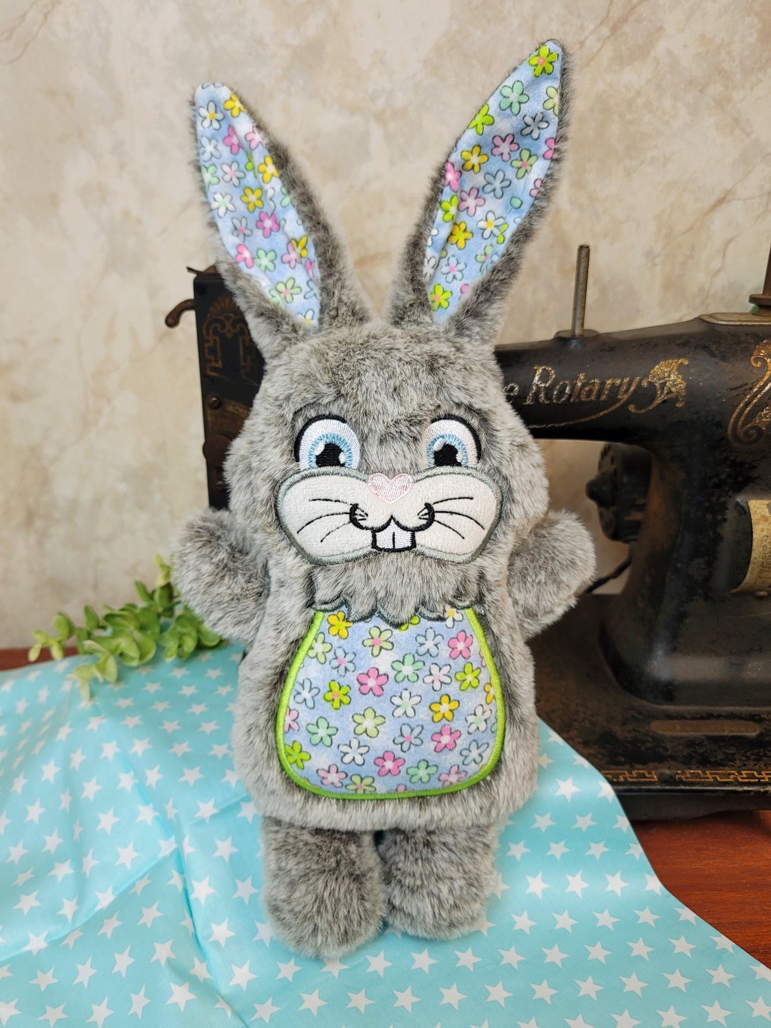Bunny Rabbit Stuffie - Large 16" - Handmade Stuffed Animal Bunny Stuffy ...