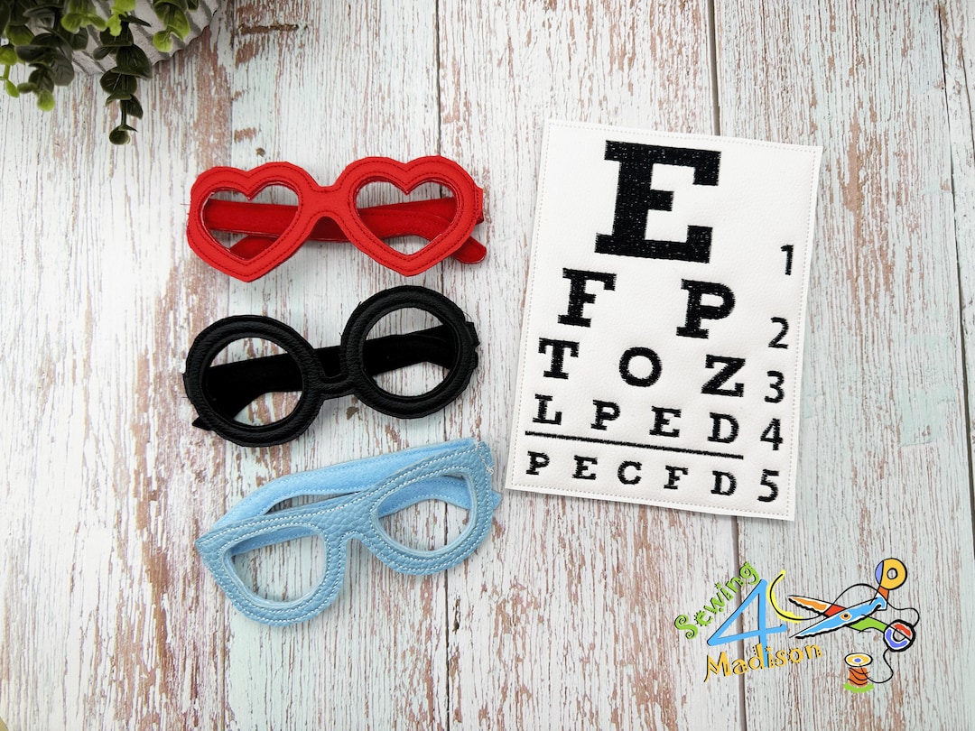Eye Doctor Play Set - Pretend Play Glasses and Eye Chart - Etsy