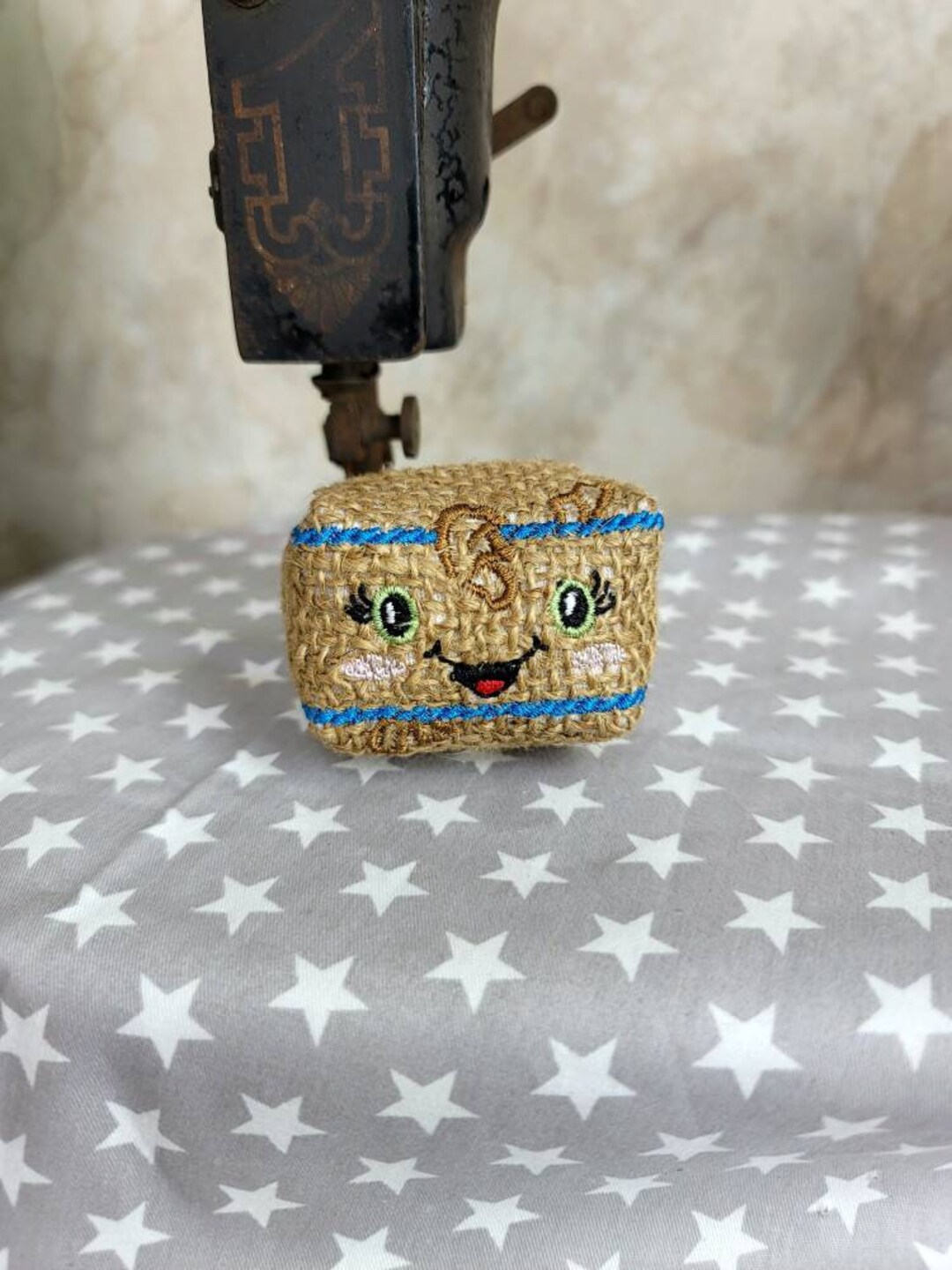 Hay Bale Stuffie Handmade Stuffed Toy Stuffy Toy Plushie - Farm Animal ...
