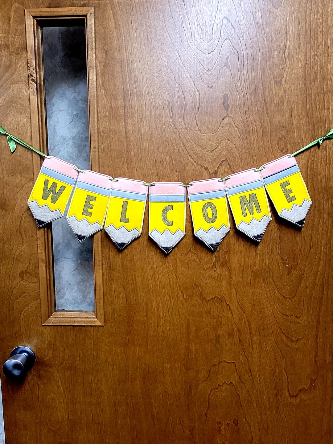 Welcome Pencil Sign for Door or Wall - School - Teacher - Learning - Etsy