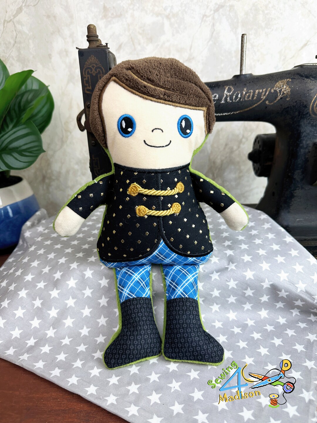 Frog Prince Doll Handmade Stuffed Animal Toy Plushie - Children's Toy ...