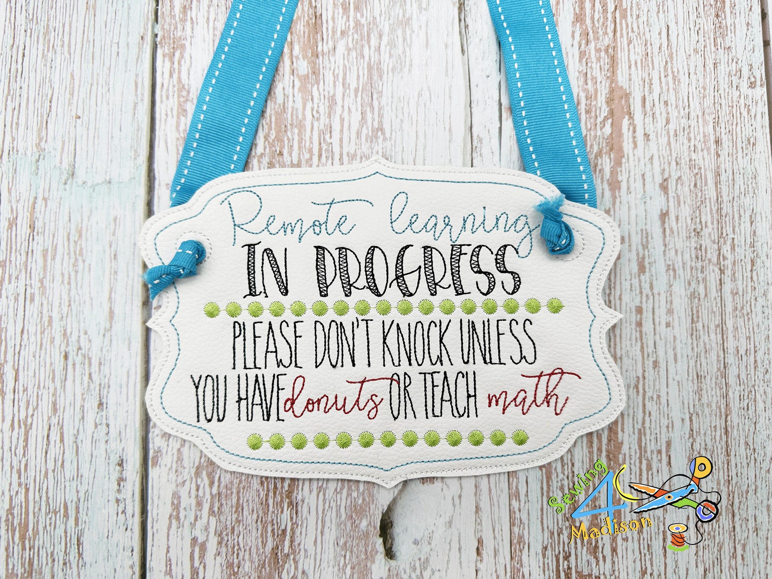 Virtual Learning in Progress - Do Not Knock Wall Hanging Door Sign ...