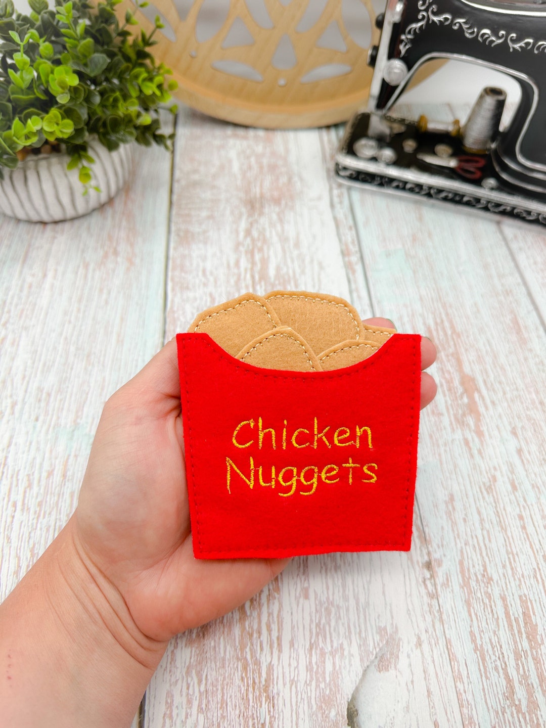 Felt Play Food - Chicken Nugget Set - Handmade Felt Food - Etsy