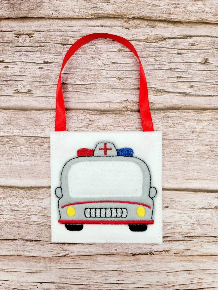 Felt Play Finger Puppets Set EMT Paramedic Ambulance Themed - Etsy