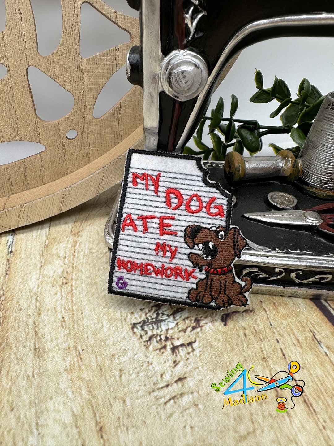 Dog Ate My Homework - Cartoon Patches - Iron on - Sew on Patches - Etsy