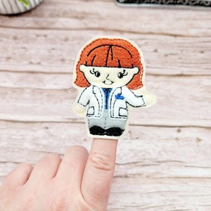 Felt Play Finger Puppets Set - EMT Paramedic Ambulance Themed ...