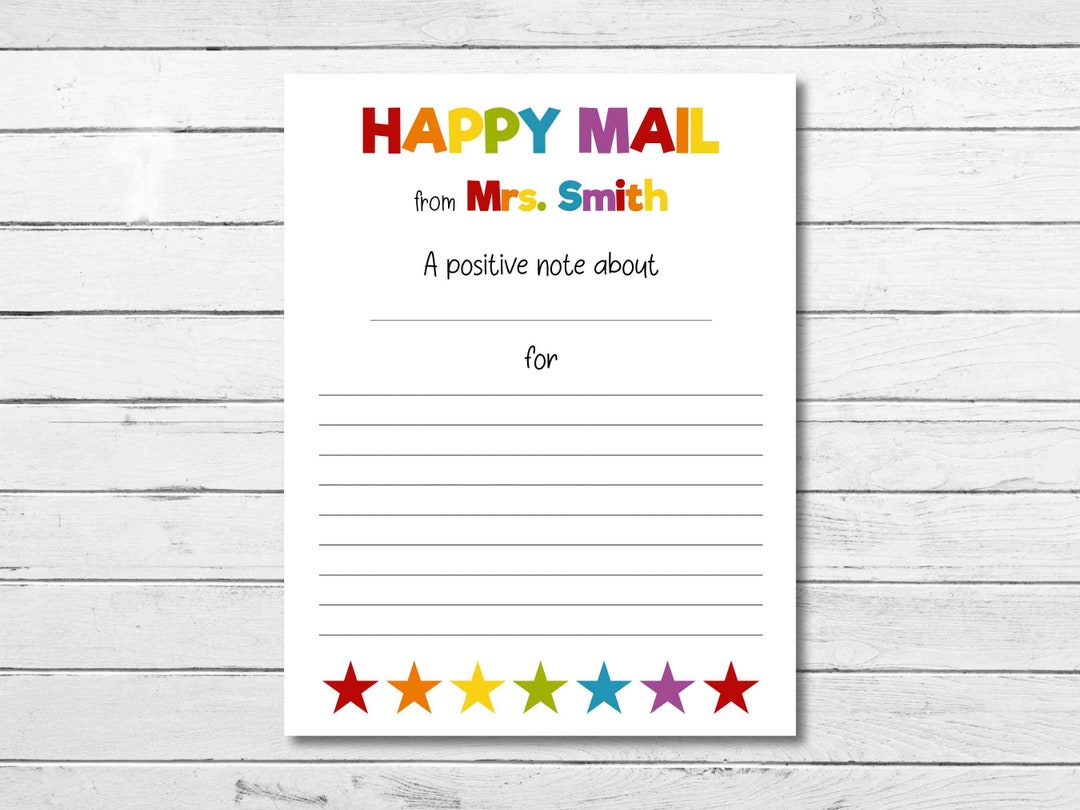 Personalized Teacher Brag Notepad, Handmade Happy Mail Notepad ...